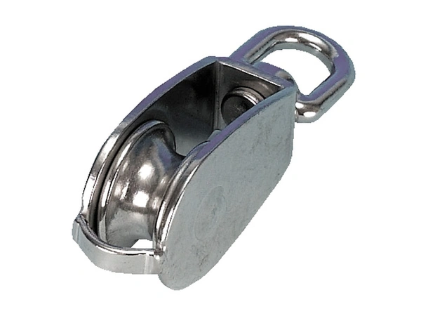 Blokk enkel - 25mm Rustfri 304 - 12mm tau - Marineshop AS