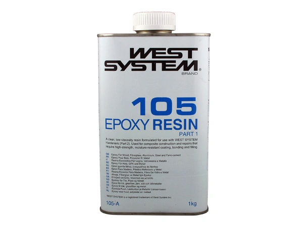WEST SYSTEM Epoxy Resin 105 - 5 kg Del 1 - Marineshop AS