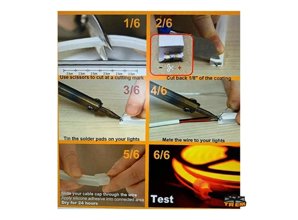 AUROLED Fleksibel LED-Lyslist Blå - 12V - 5m (6x12mm) - Marineshop AS