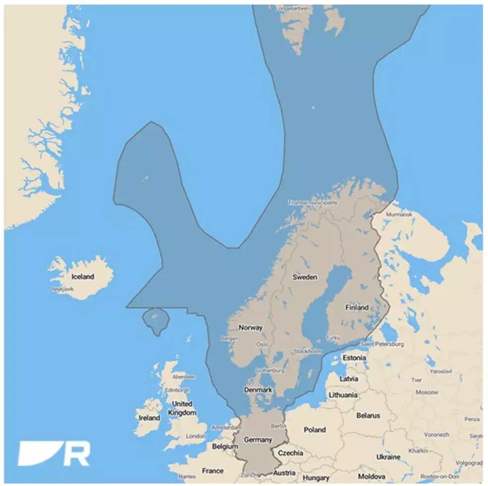 RAYMARINE Axiom 9 RV Kartplotter m/ekko Inkl. Nord Europa LightHouse ...